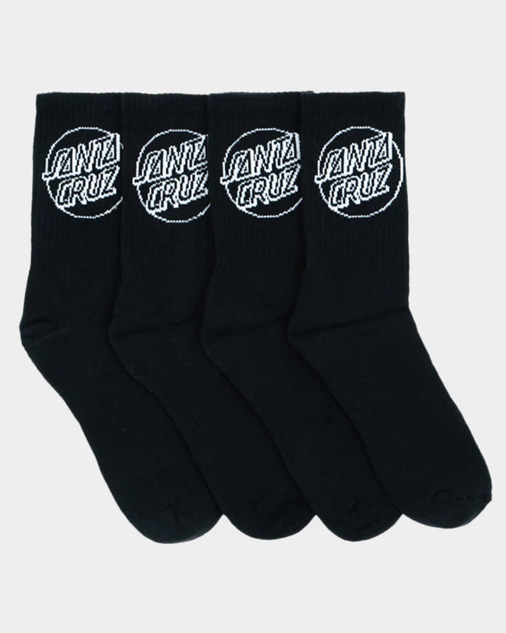 Opus Dot Crew Mens Socks (4 Pack) by Santa Cruz – Innocence and Attitude